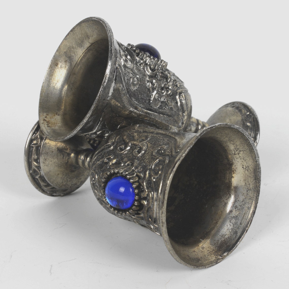 Chinese Folk Collection Tibetan Silver Inlaid Sapphire Wine Glass - Etsy