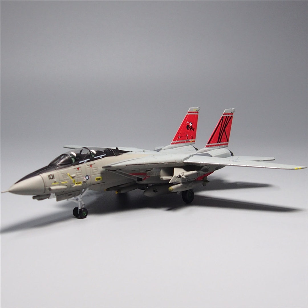 Diecast 1: 100 Scale F14 Militarized Combat Fighter Model Simulation ...