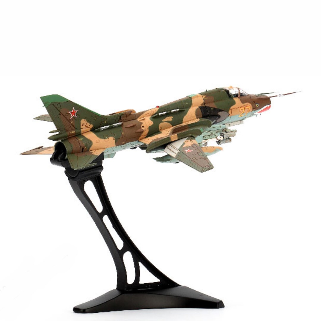 Die Cast Russian Air Force SU-17 Fighter Jet Militarized Combat 1:72 ...