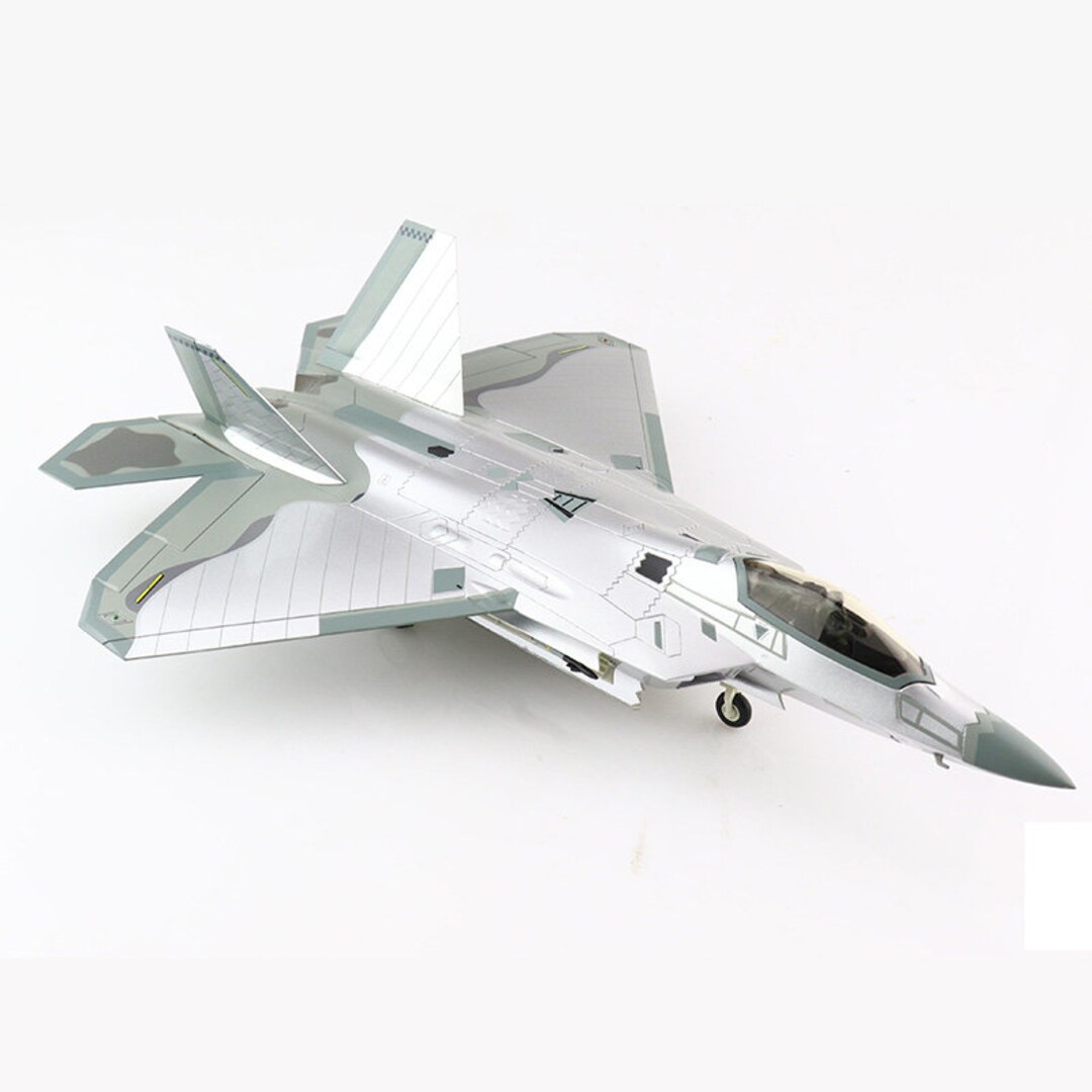 Die Cast F-22afighter Jet Alloy Plastic Model 1:72 Scale Toy Gift ...