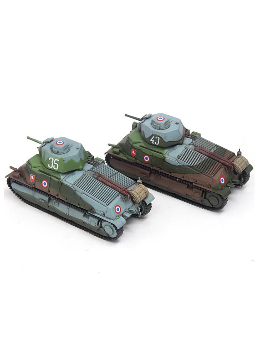 French Soma S-35 Medium Tank Model Two Set 1:72 Scale Toy Gift ...