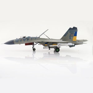 Die Cast Su-27 Sideguard Fighter Alloy Plastic Model 1:72 Scale Toy ...