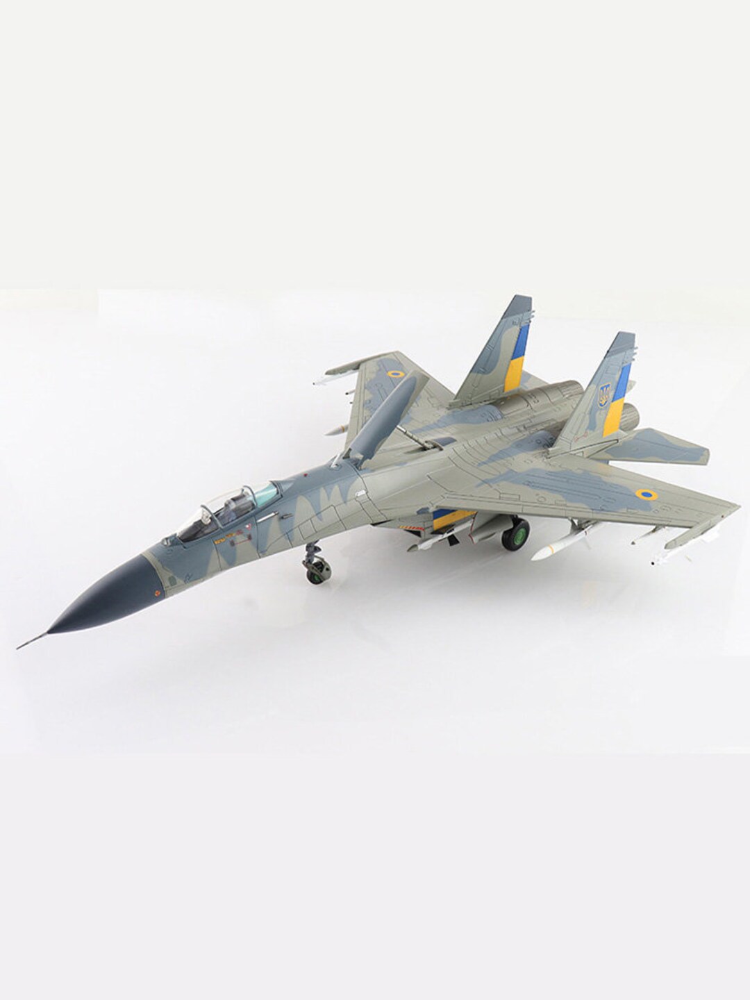 Die Cast Su-27 Sideguard Fighter Alloy Plastic Model 1:72 Scale Toy ...