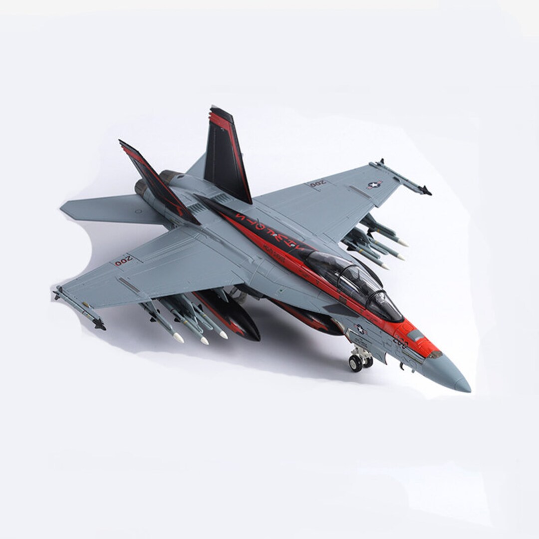 Die Cast US Navy F-18 Fighter Jet Militarized Combat 1:72 Ratio Alloy ...
