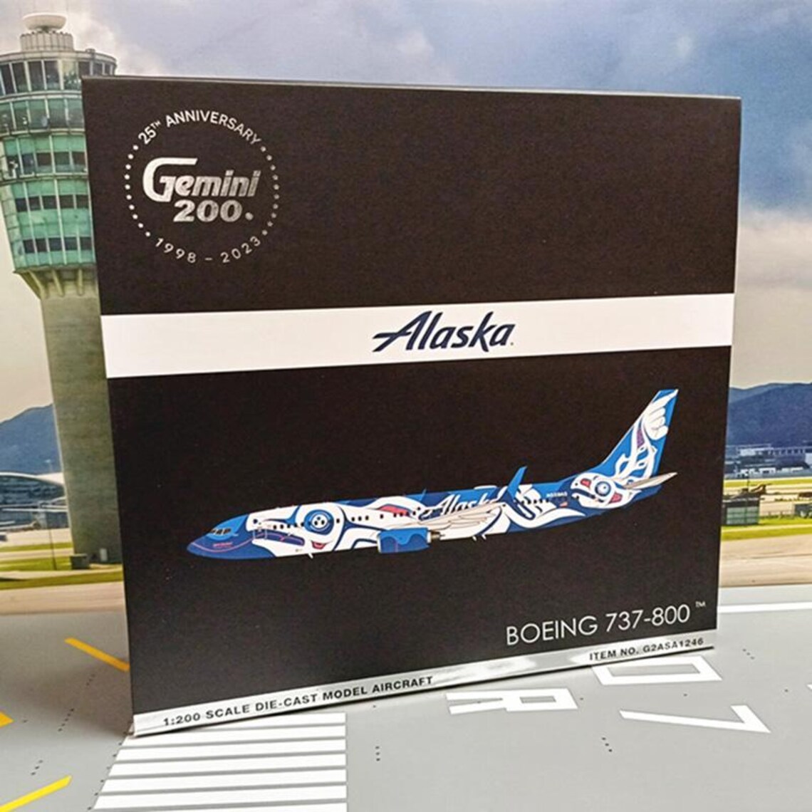 Die Cast 1:200 Scale Aircraft Model Alaska Airlines B737-800, G2ASA1246 ...