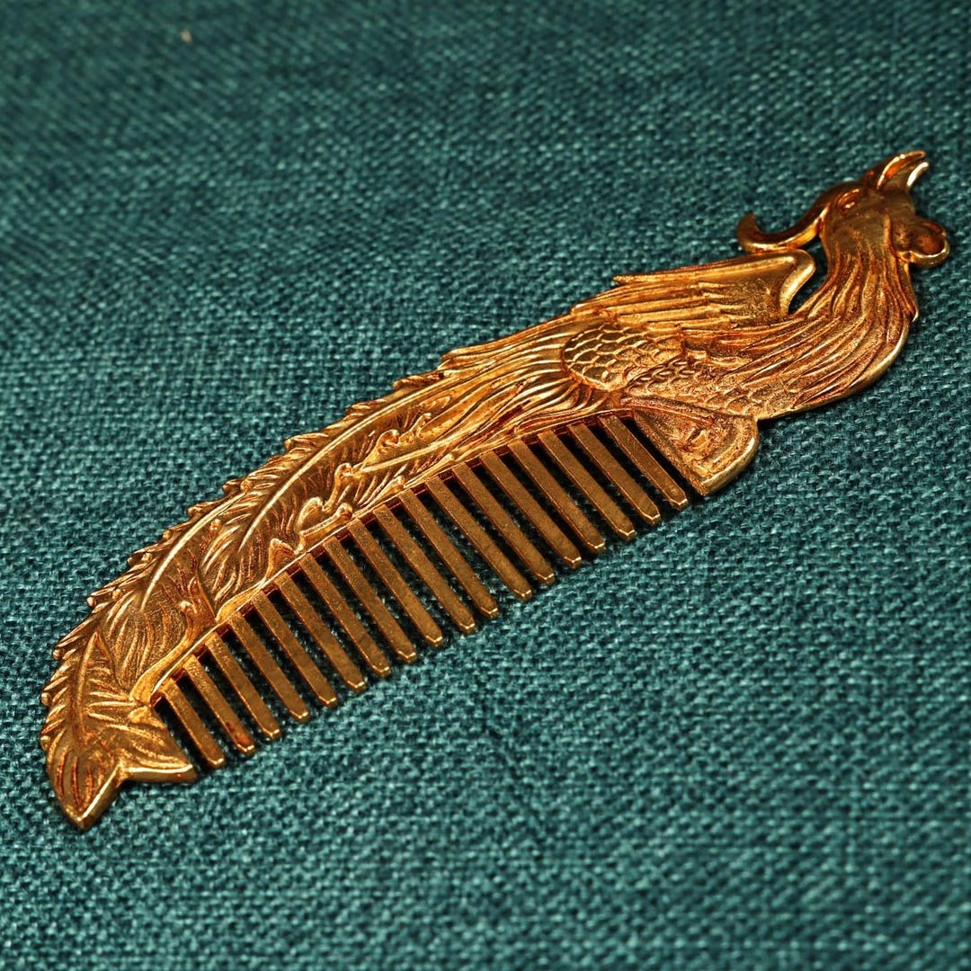 A Precious Old Collection of Pure Copper With High Relief Carving and ...