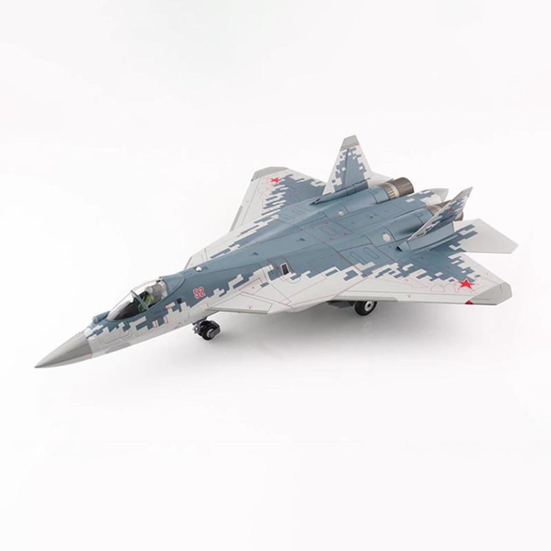 1:72 Russian Air Force SU-57 Warplane Alloy & Plastic Simulation Model ...