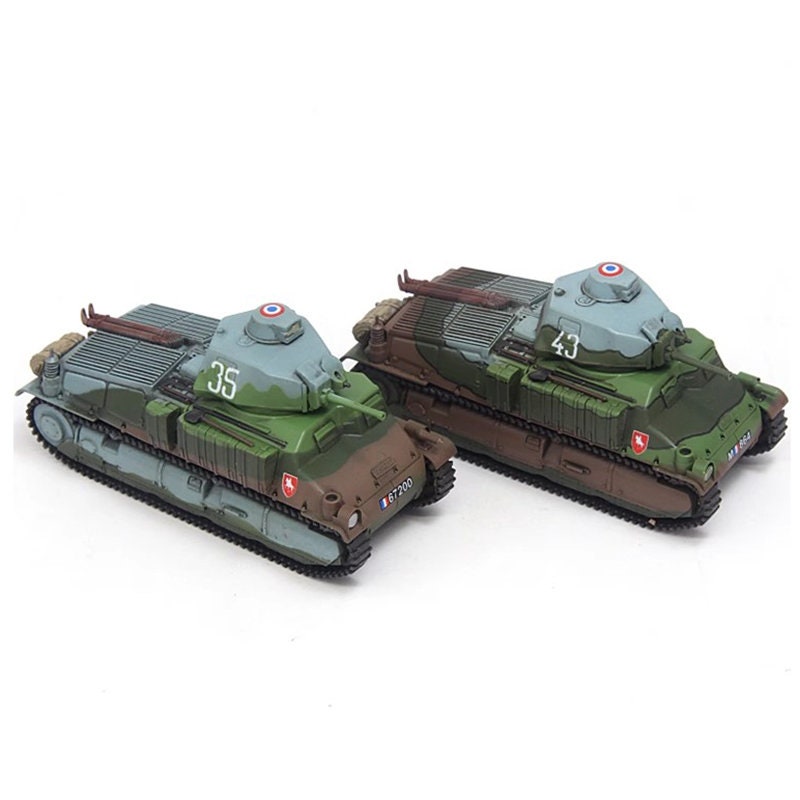 French Soma S-35 Medium Tank Model Two Set 1:72 Scale Toy Gift ...