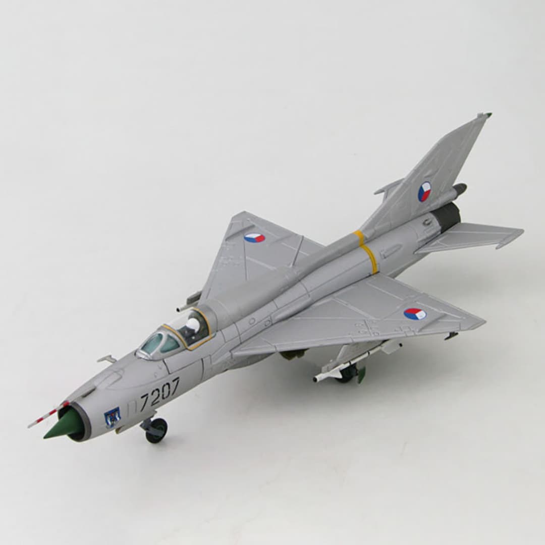 1:72 Air Force MIG-21 Warplane Alloy & Plastic Simulation Model Gift ...
