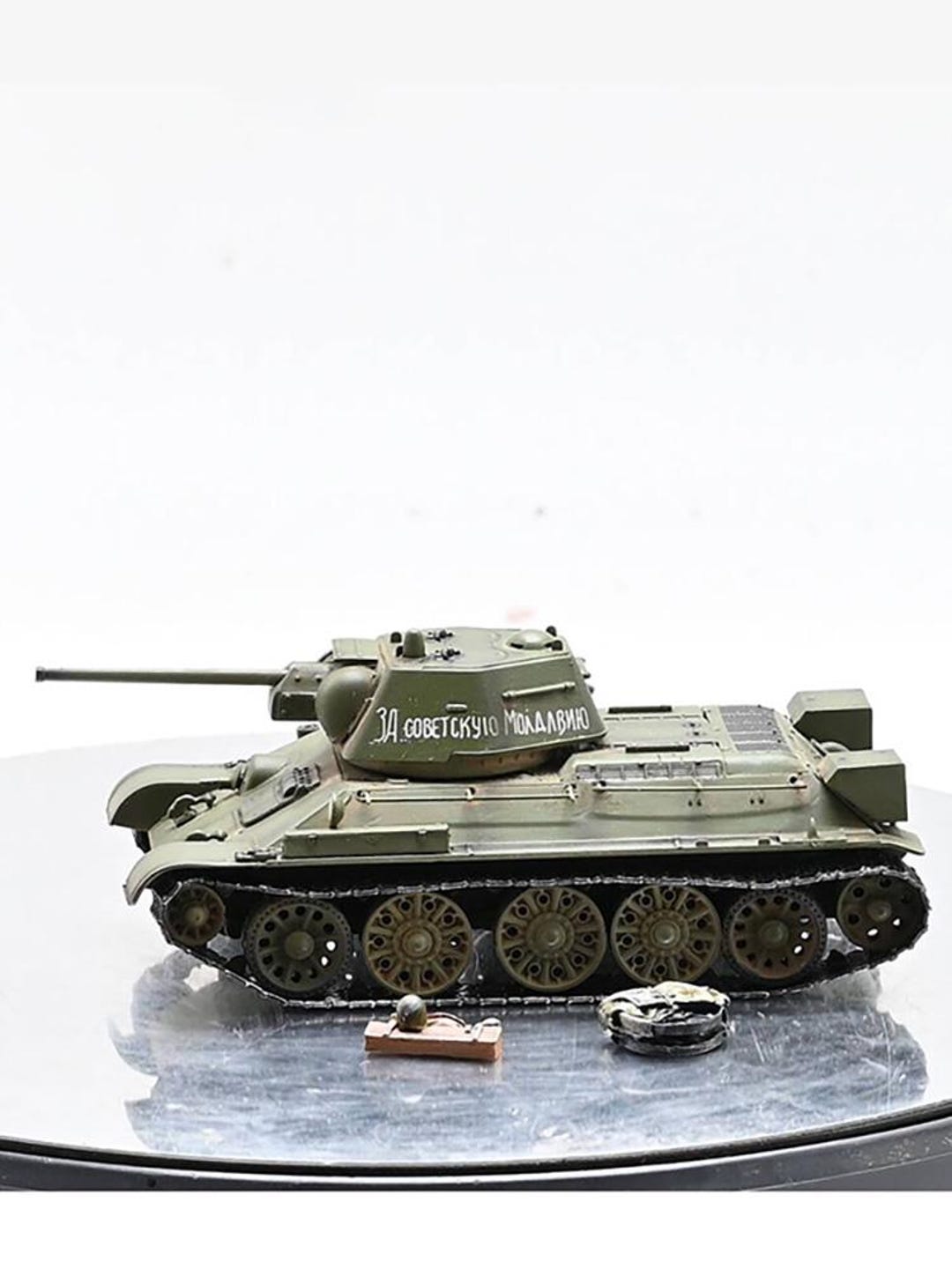 Die Cast T34 Tank Alloy Plastic Ratio 1:72 Model Toy Gift Collection ...