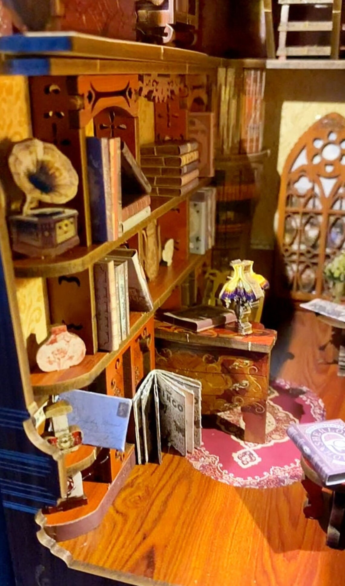 Magic Book House | Assembled Book Nook Kit | Customizable Shelving ...