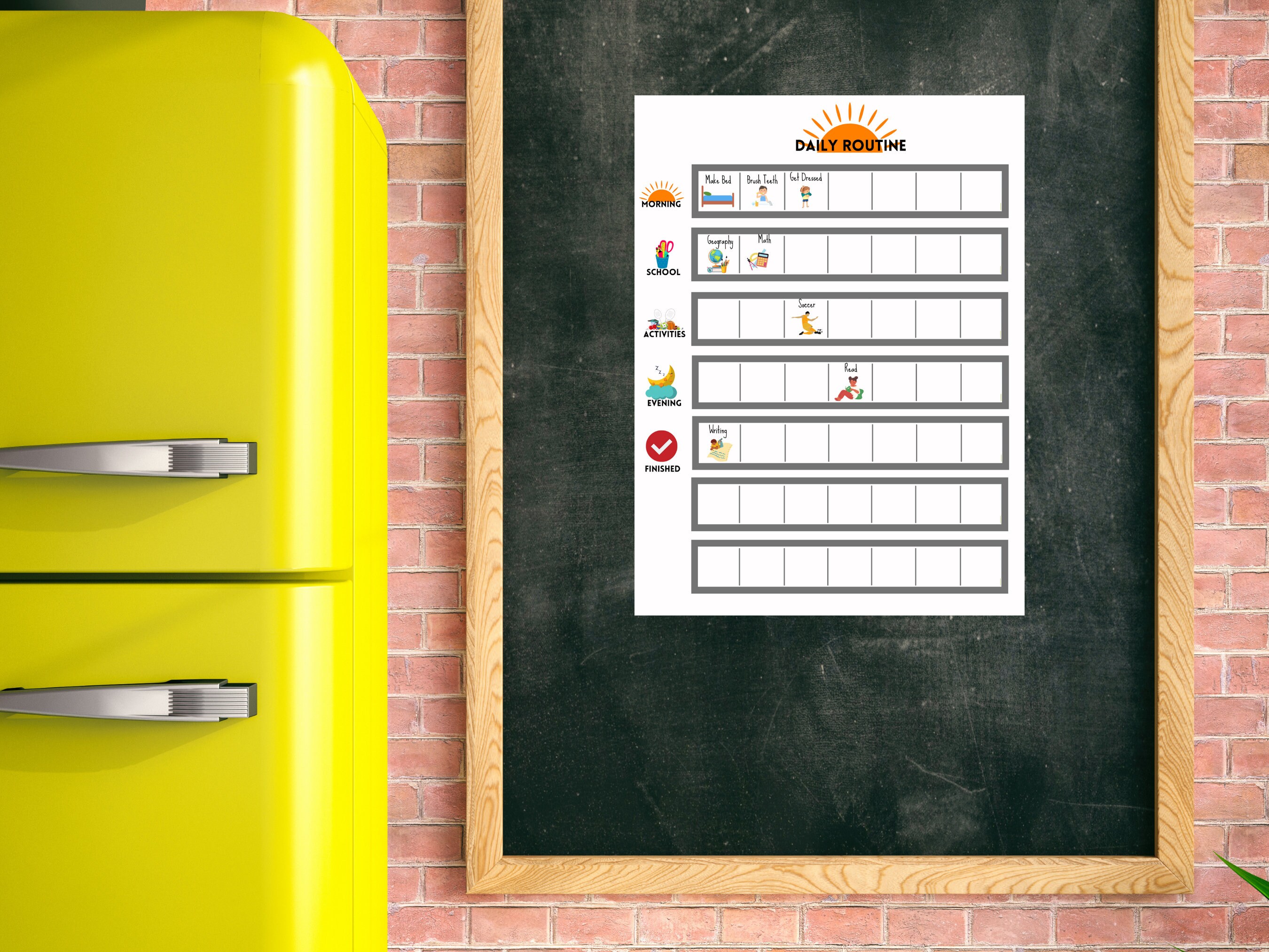 Chore Chart for Kids | Daily Routine for Kids| Homeschool Schedule ...