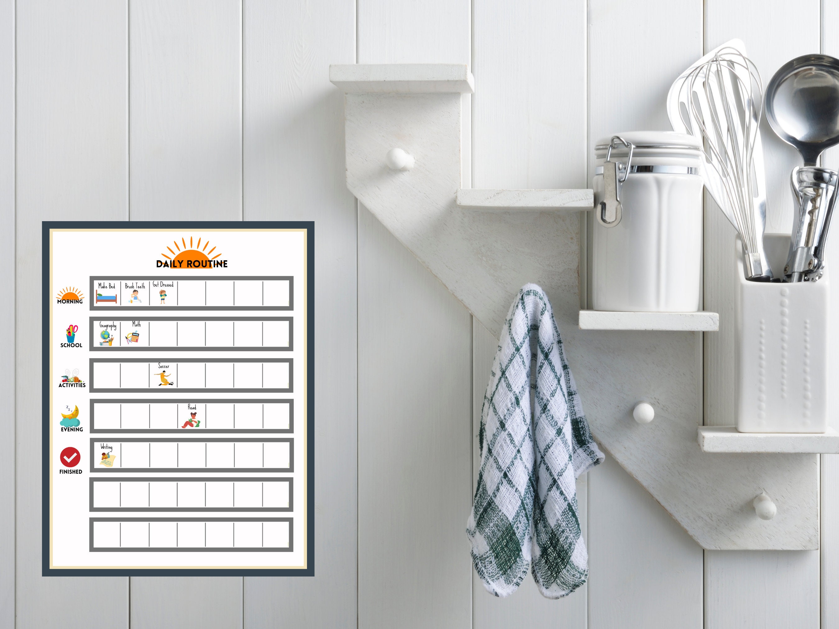 Chore Chart for Kids | Daily Routine for Kids| Homeschool Schedule ...