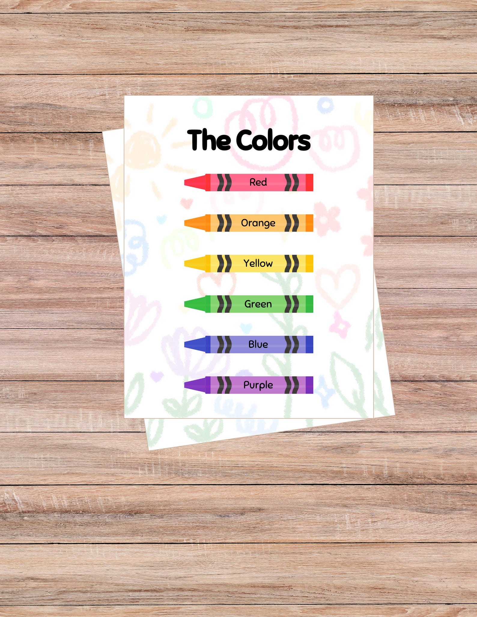Digital Bilingual Color Crayon Posters | Back to School Classroom Decor ...
