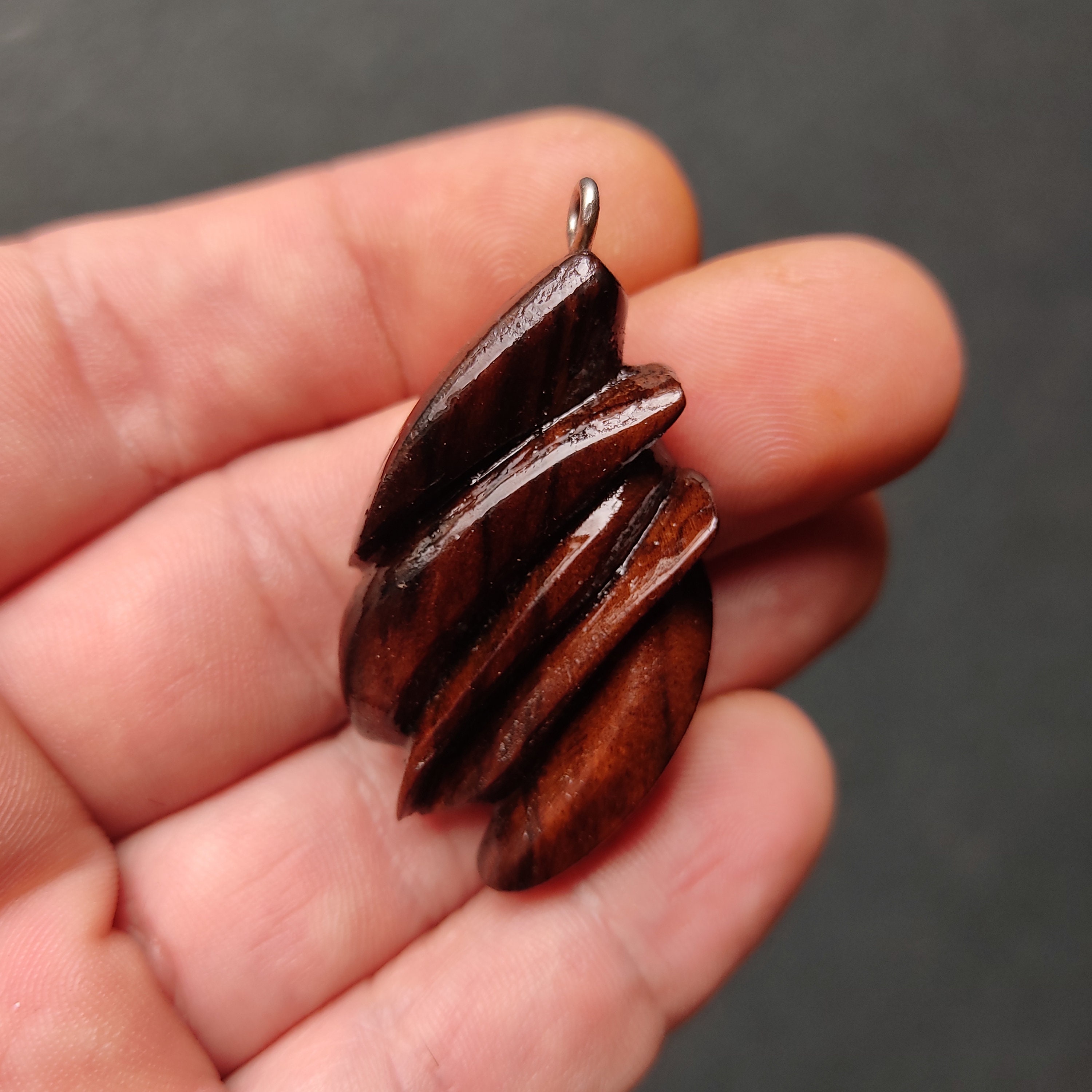 Wooden Necklace-hand Carved-eco Friendly-wood Carving Pendant for Her ...