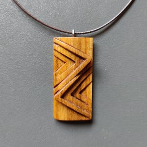 Hand Carved Wooden Necklace-wood Carving Pendant for Her and Him ...