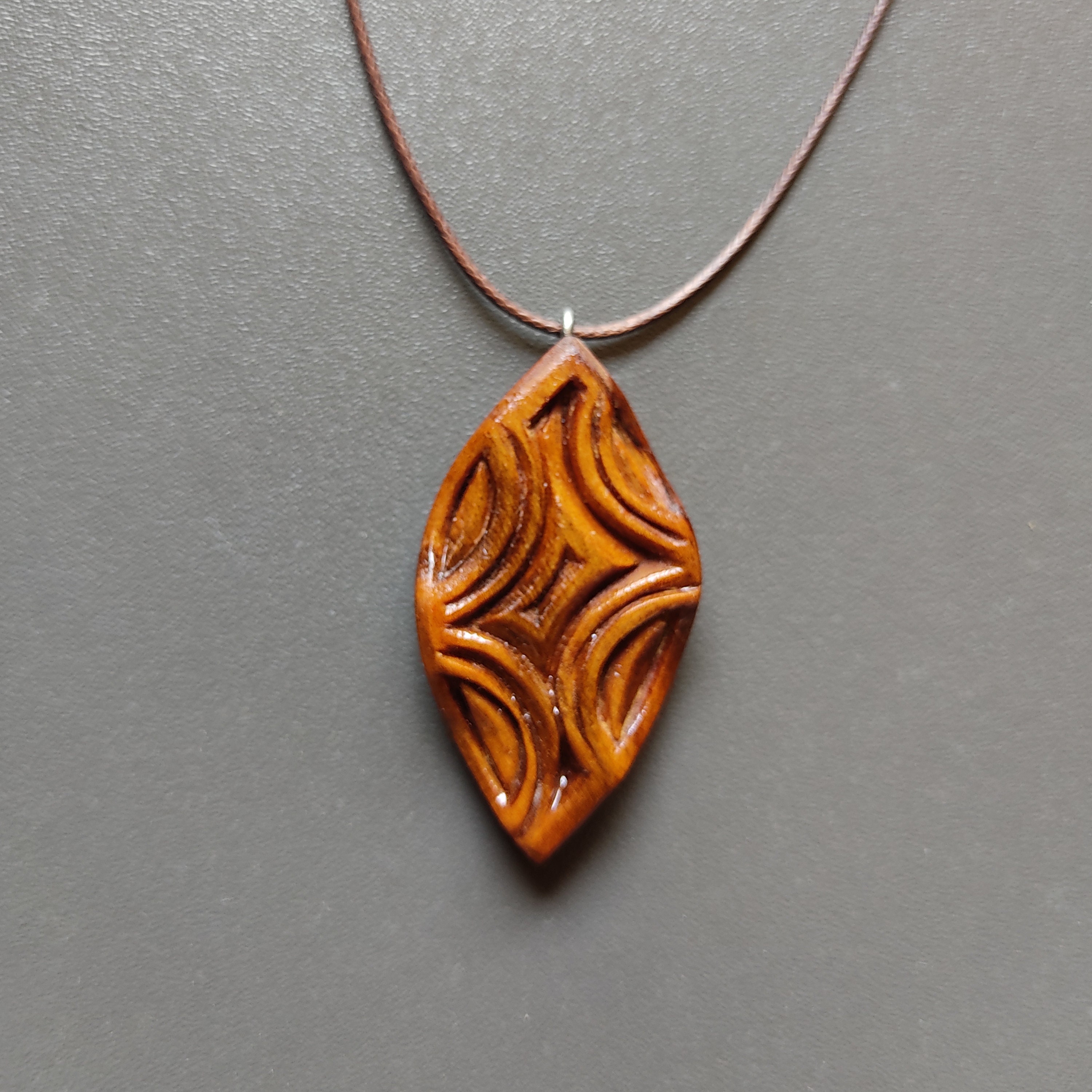 Wooden Necklace-hand Carved-eco Friendly-wood Carving Pendant - Etsy