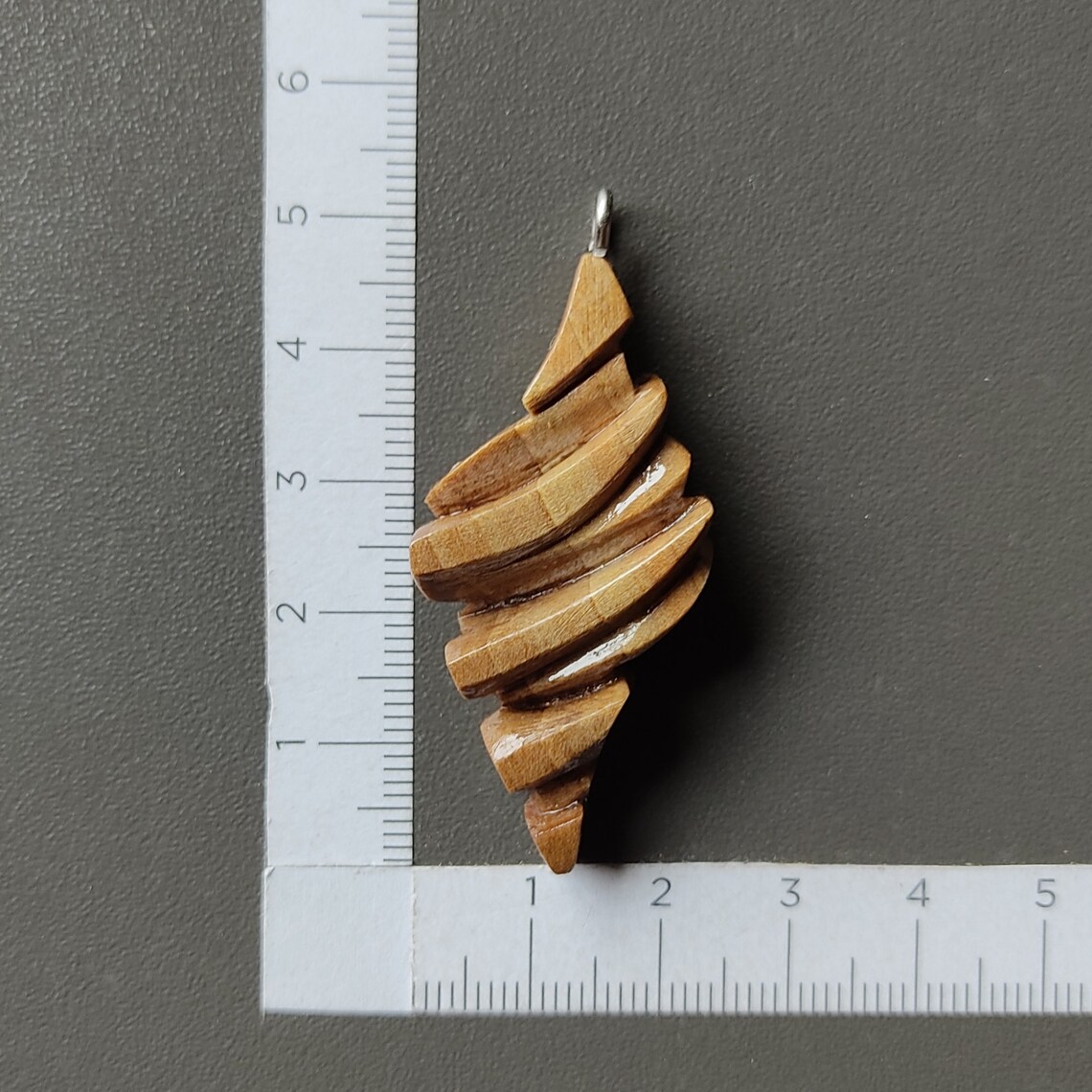 Hand Carved Walnut Wood Pendant Necklace: Eco-friendly Statement ...