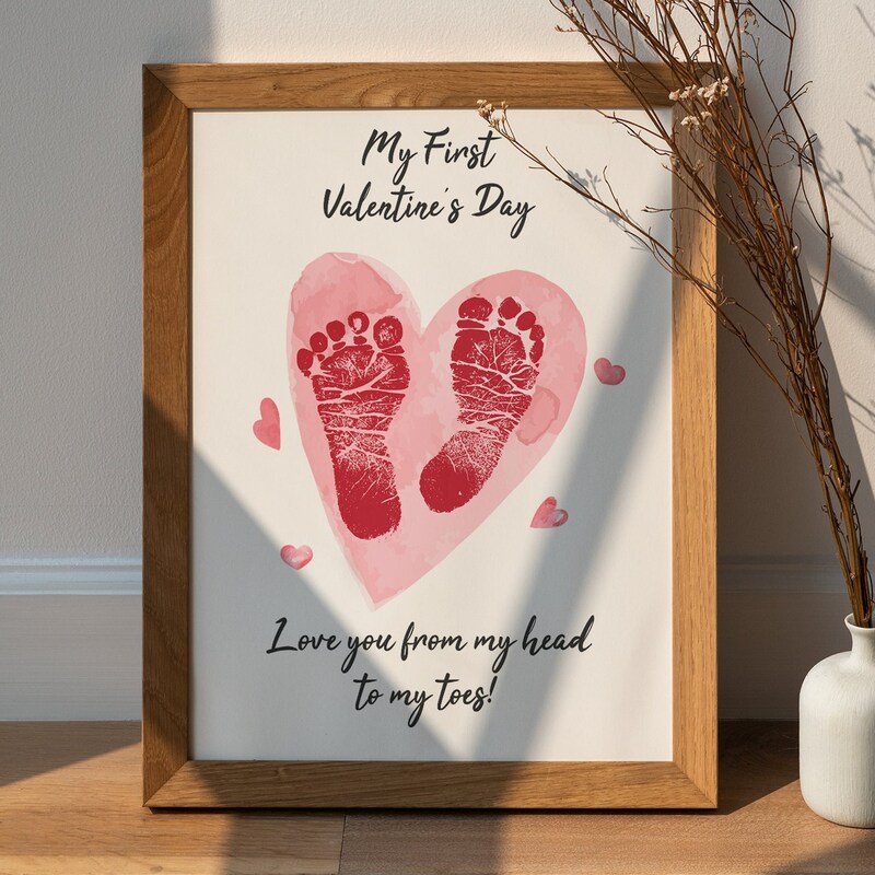 Mothers Day Footprint Art - Etsy