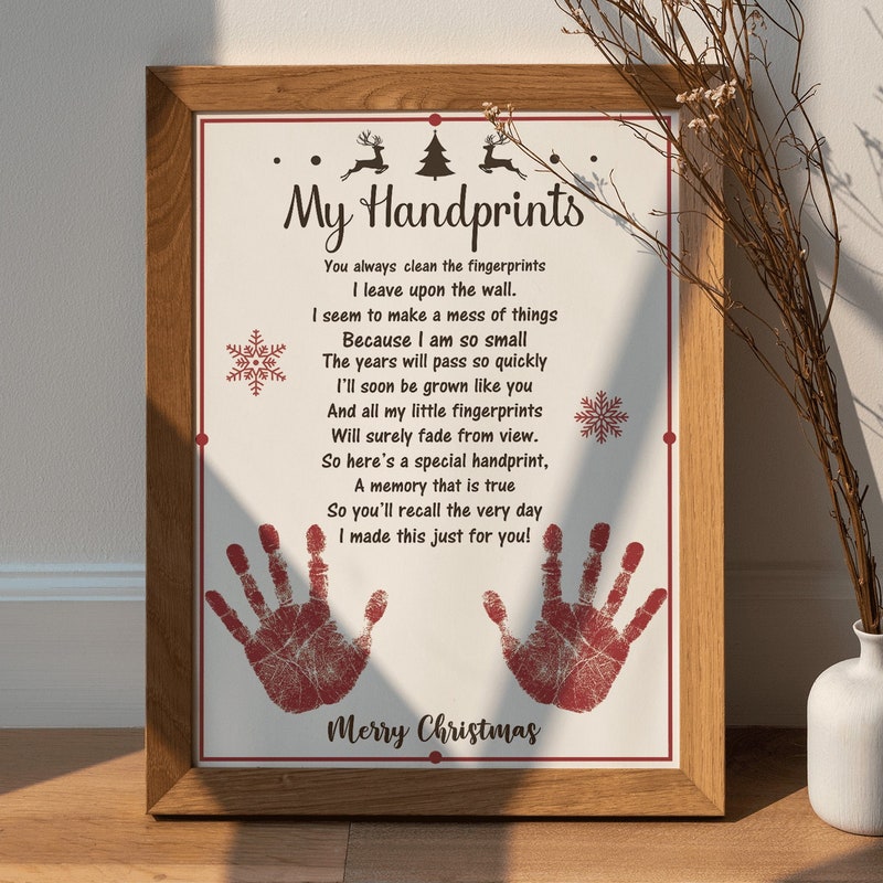 Christmas Handprint - Etsy