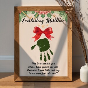 Everlasting Mistletoe Christmas Baby Handprint Art Christmas Handprint ...