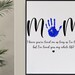 Mother's Day Gift for Kids Handprint Keepsake Mother's Day Handprint ...
