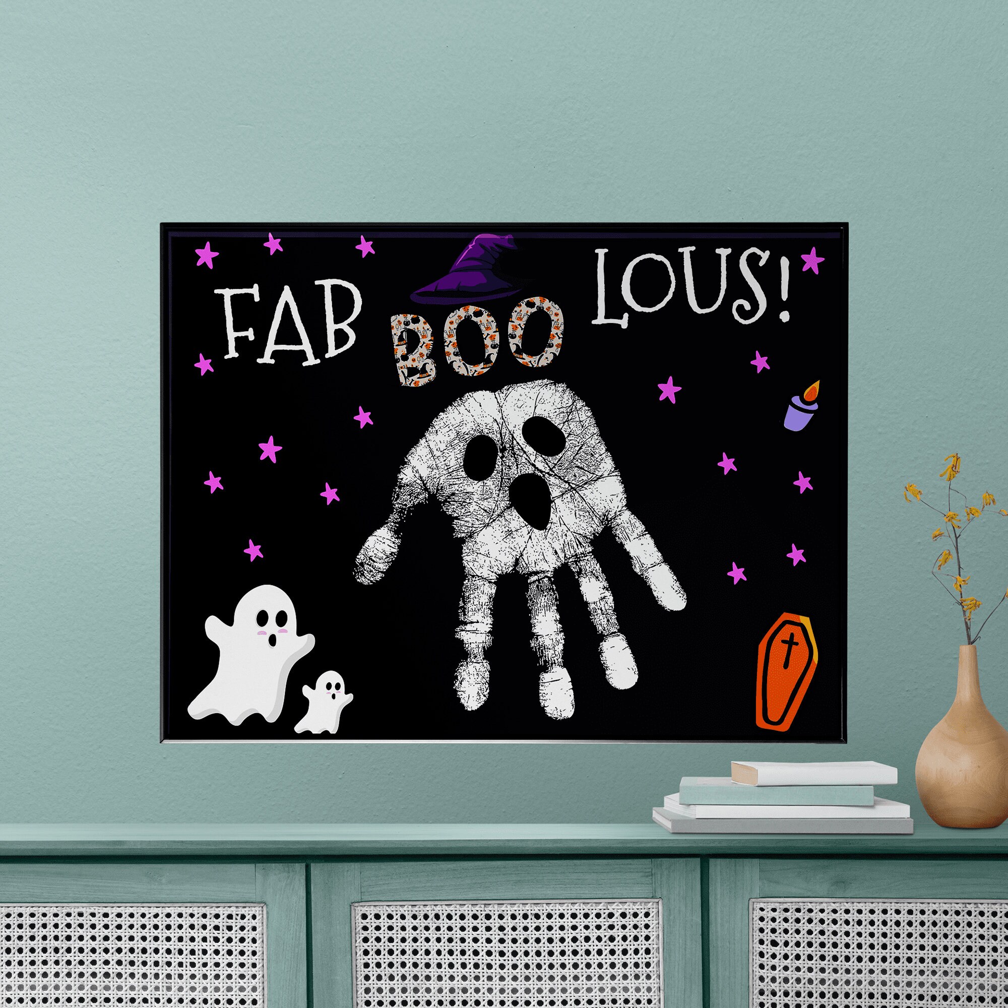 Ghost Handprint Keepsake Halloween Handprint Craft Baby - Etsy UK