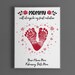 Valentine's Day Gift for Mom Valentine's Footprint Craft Heart ...