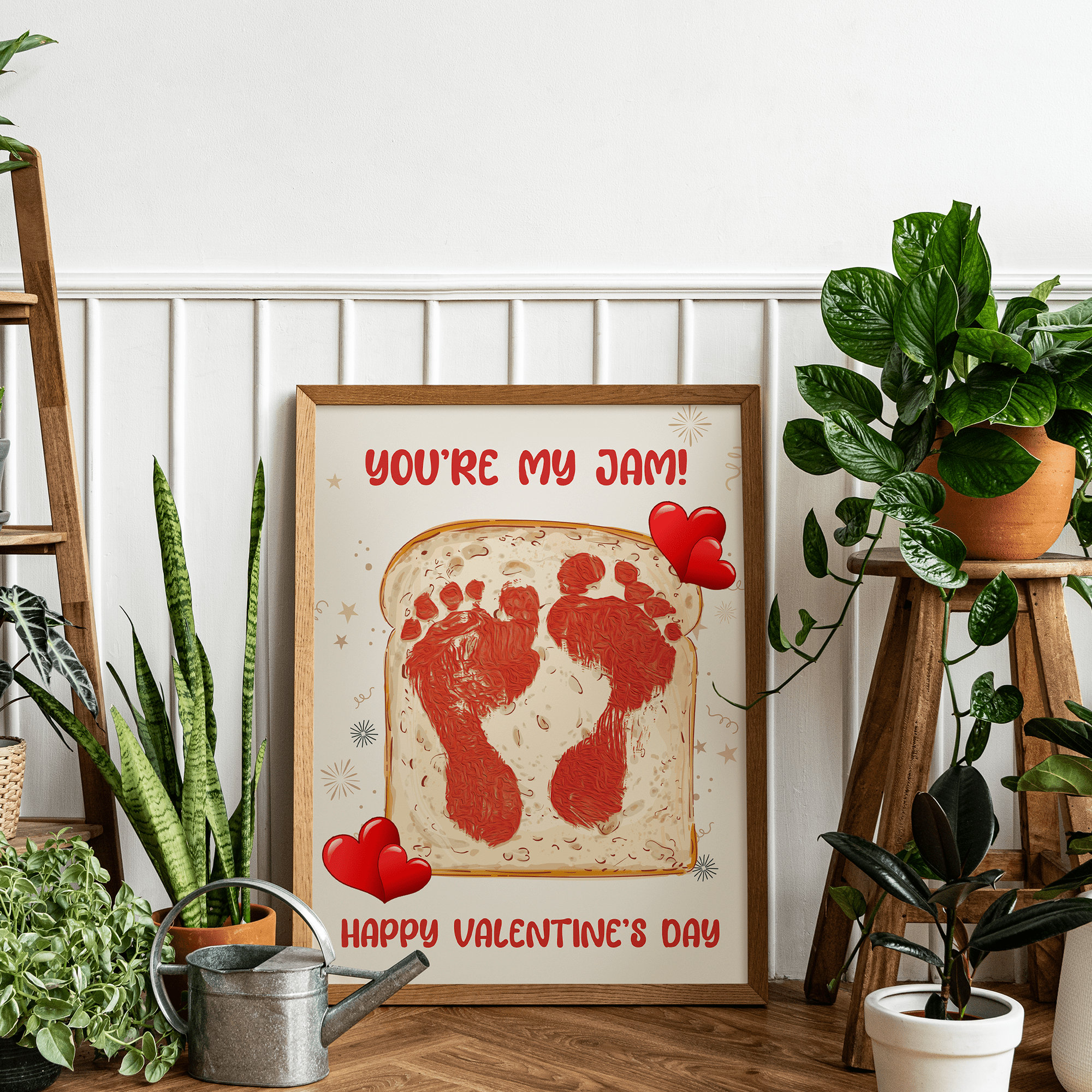 You're My Jam Happy Valentine's Day 2024 Footprint Craft Footprint ...