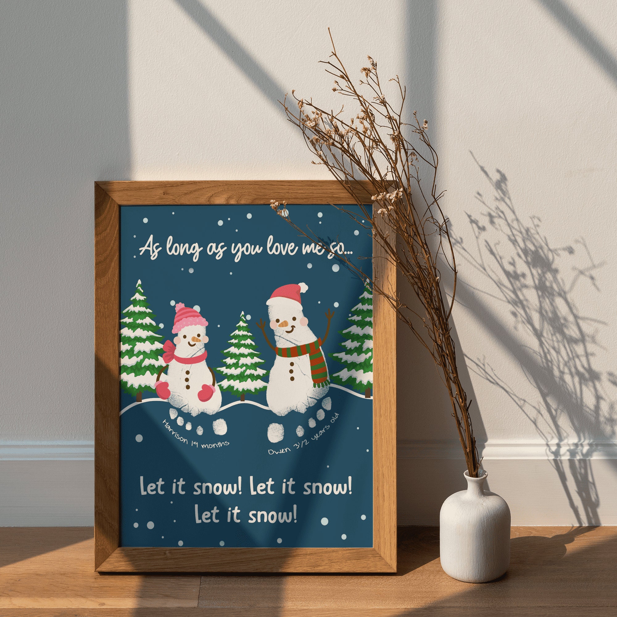Snowman Footprint Art Christmas Footprint Art Baby Footprint Art ...