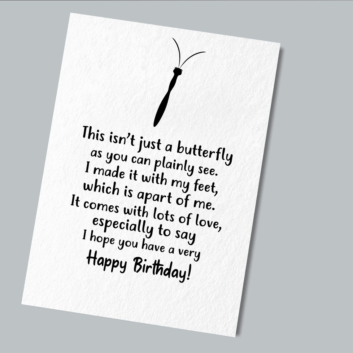 Happy Birthday Footprint Butterfly Keepsake Kids Footprint Craft Baby ...