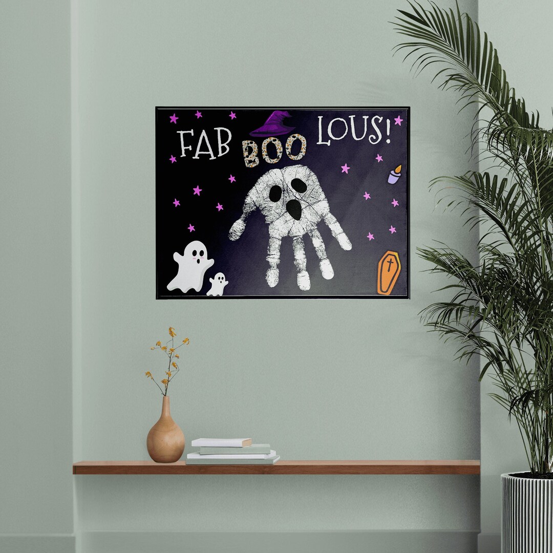 Ghost Handprint Keepsake Halloween Handprint Craft Baby - Etsy UK