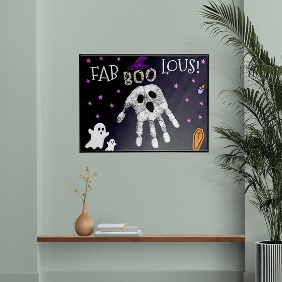 Ghost Handprint Keepsake Halloween Handprint Craft Baby - Etsy