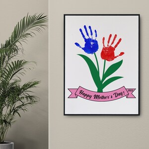 Mother's Day Gift for Kids Handprint Keepsake Handprint Craft for Baby ...