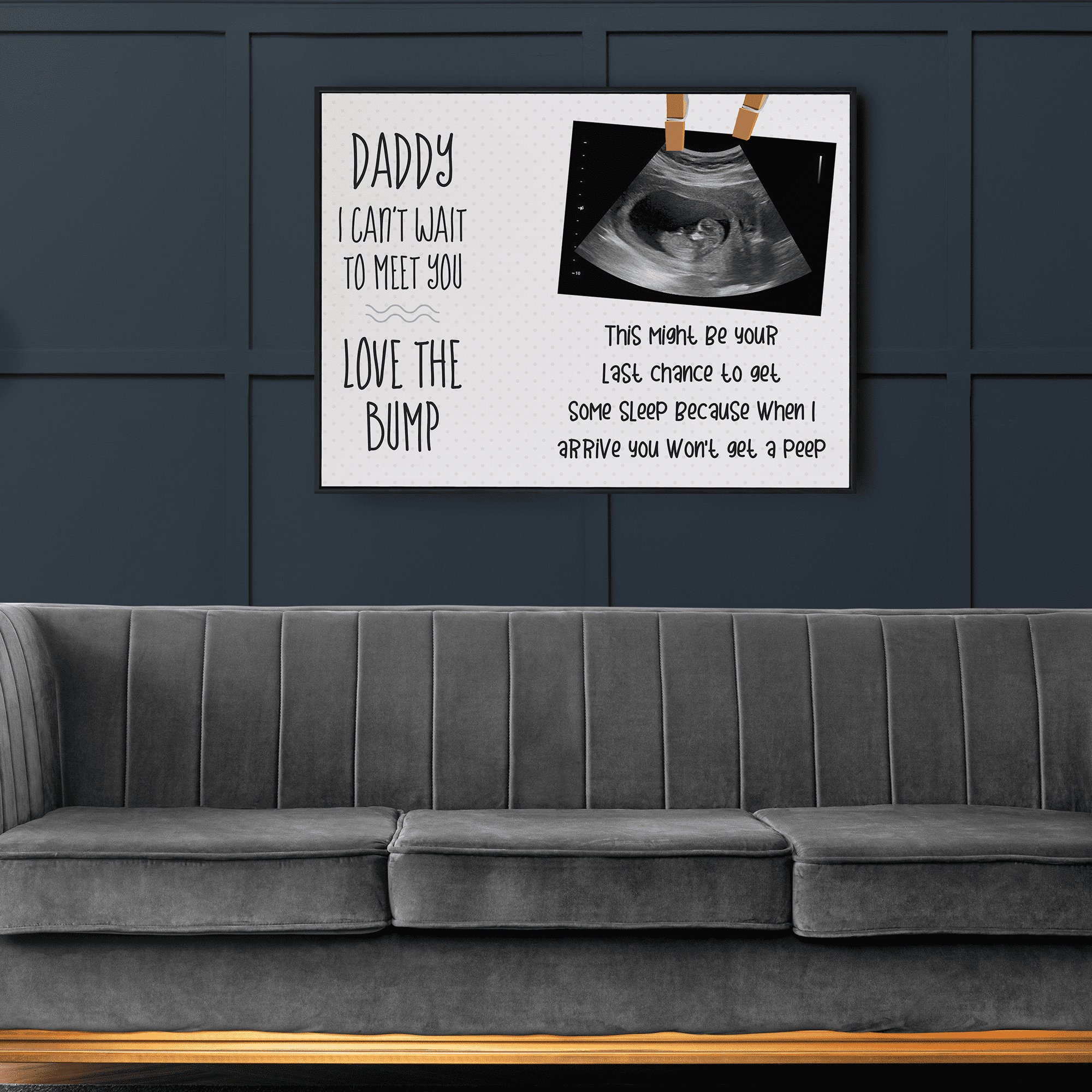 DIY Gift for Daddy From Bump, Gift From Bump , Keepsake Gift for Dad ...