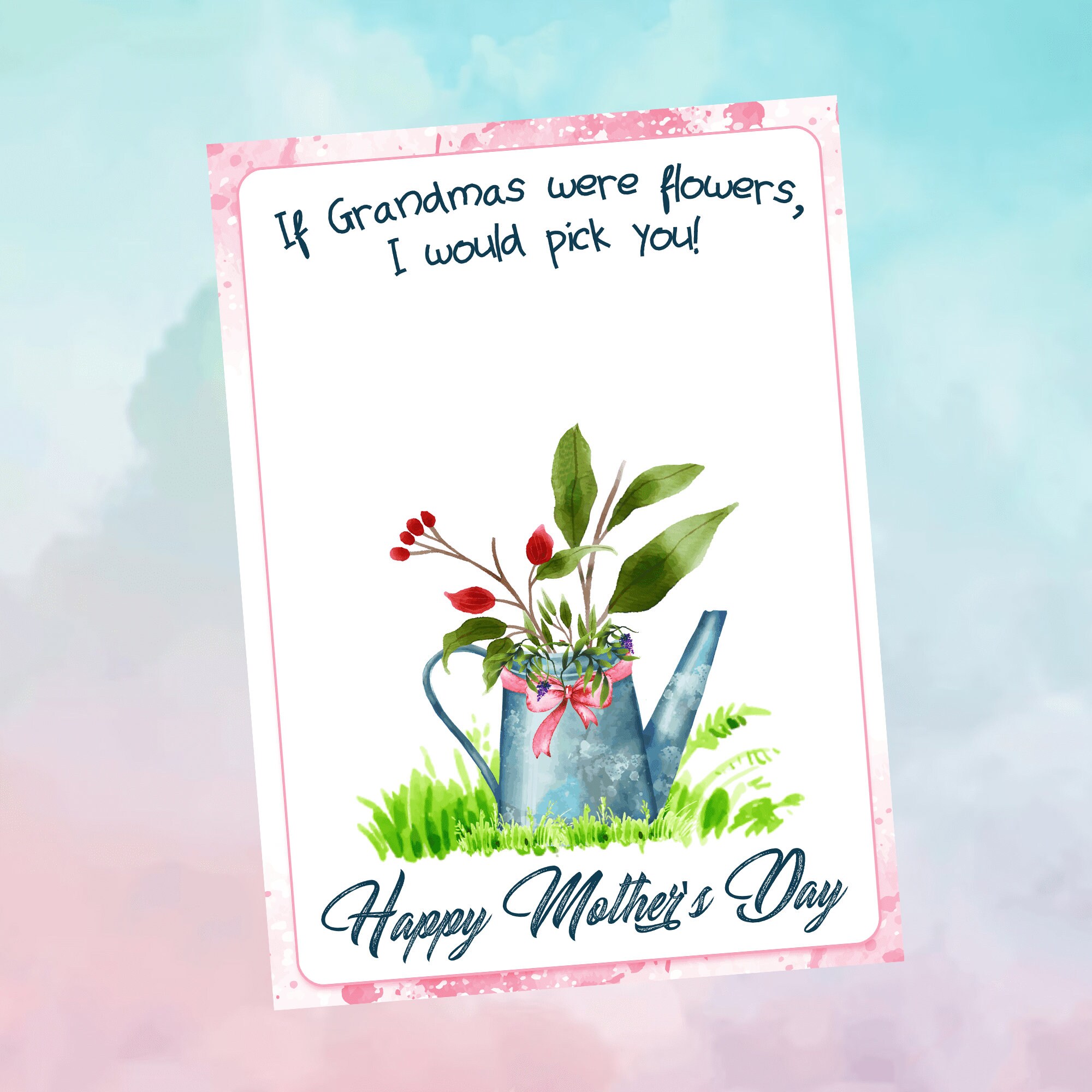 Mother's Day Handprint Crafts for Printable Kids Grandma Gift Mother's ...