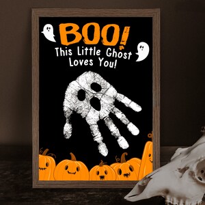 Ghost Handprint Keepsake, Boo This Little Ghost Loves You, Baby ...