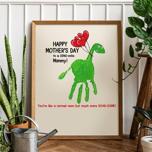 Mother's Day Gift for Kids Handprint Keepsake Handprint Craft for Baby ...