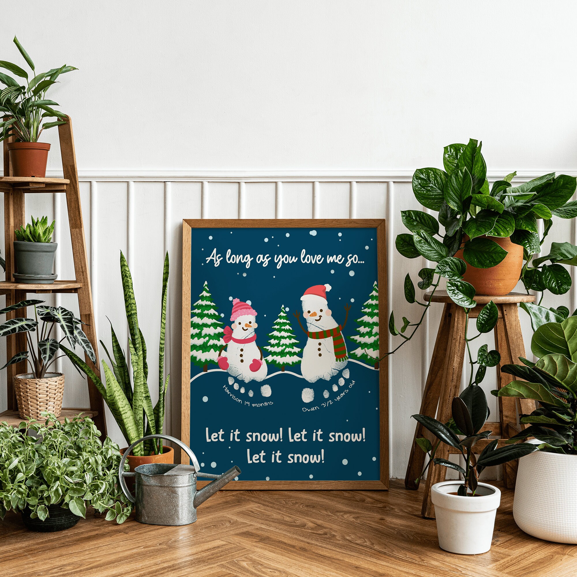 Snowman Footprint Art Christmas Footprint Art Baby Footprint Art ...