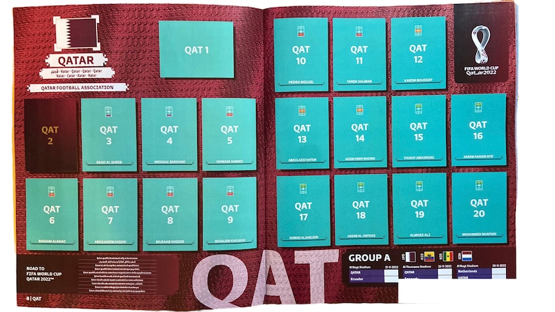 2022 FIFA World Cup Panini Sticker Album 20 Sticker Packs - Etsy