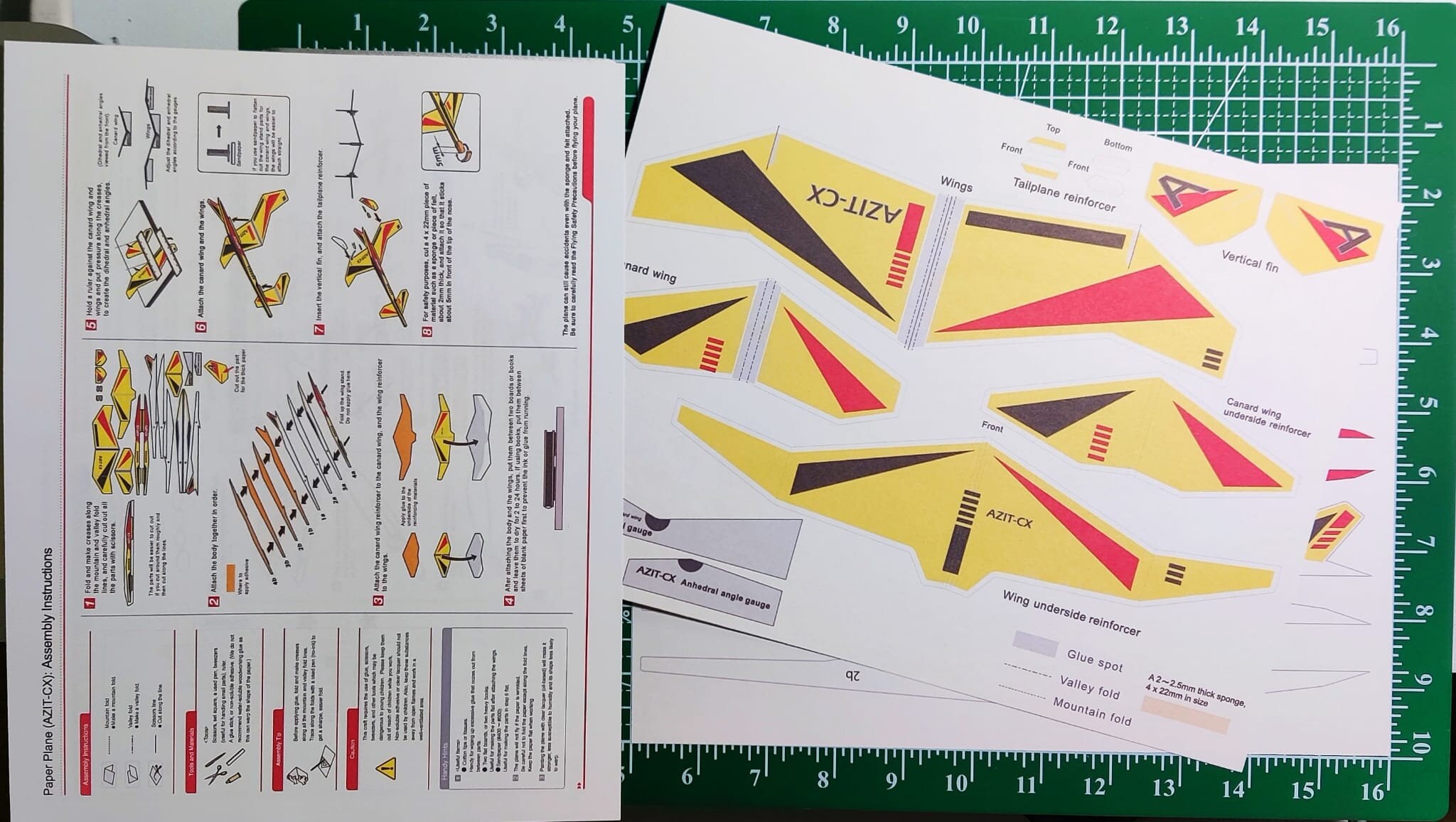Kit Papercraft, 3D Paper Model Plane, Paper Craft Plane, Digital File ...