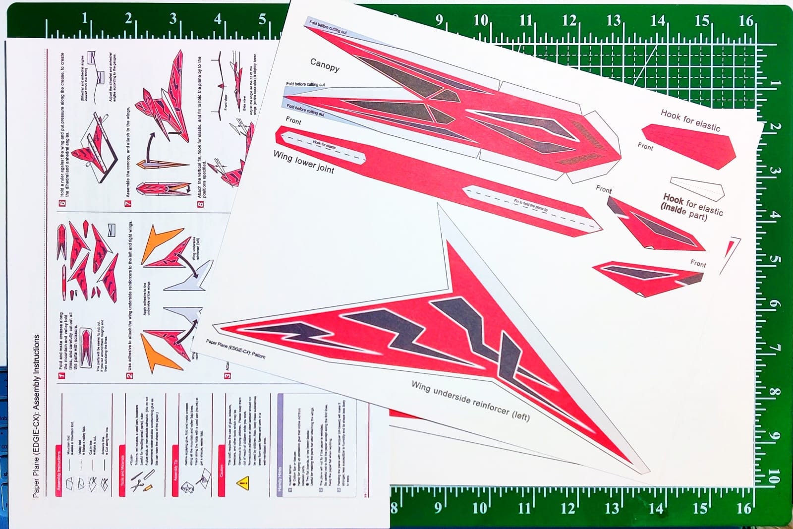 Kit Papercraft, 3D Paper Model Plane, Paper Craft Plane, Digital File ...