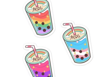 Bi Pride Boba Tea - Etsy
