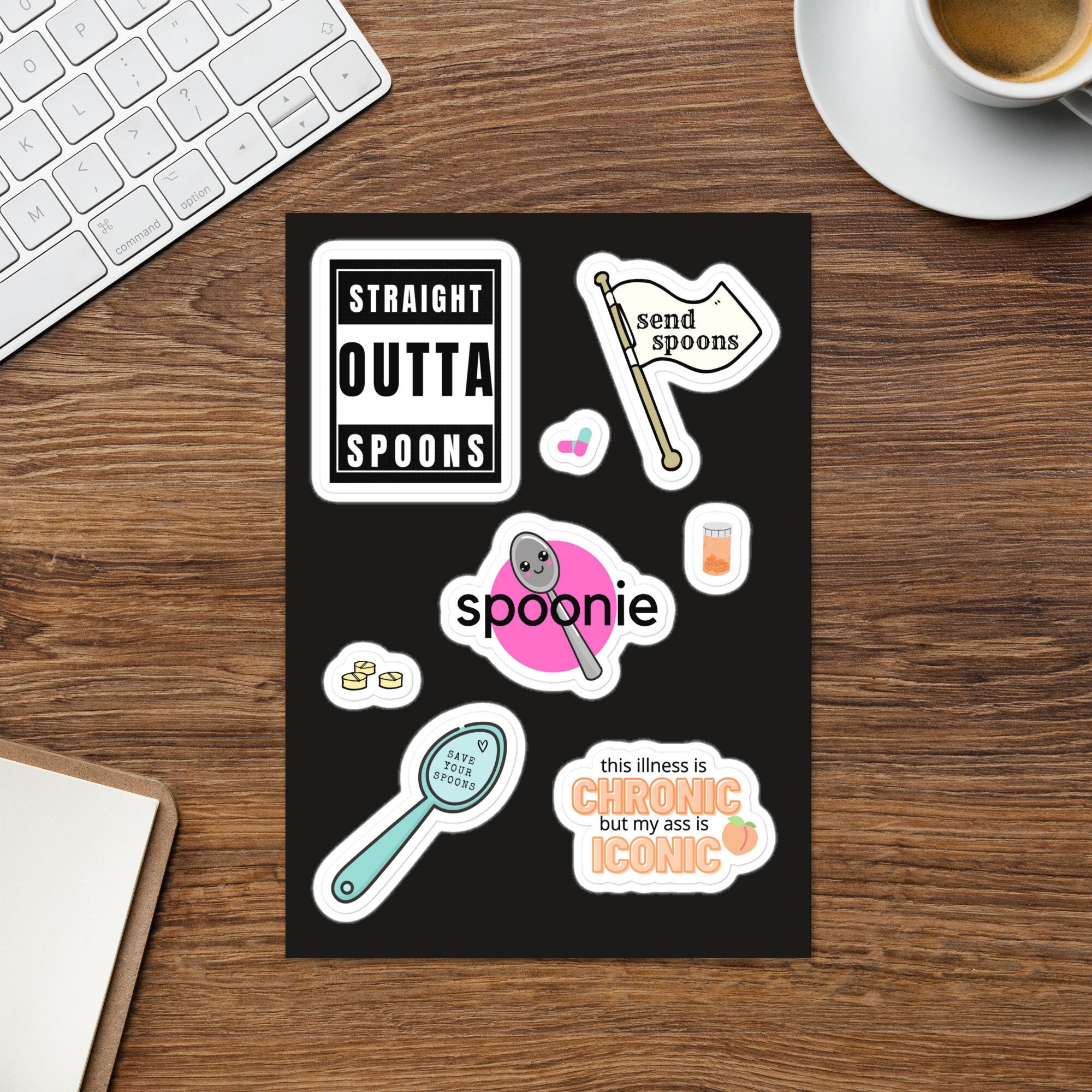 Spoonie Sticker Spoon Theory Sticker Spoonie Gift - Etsy