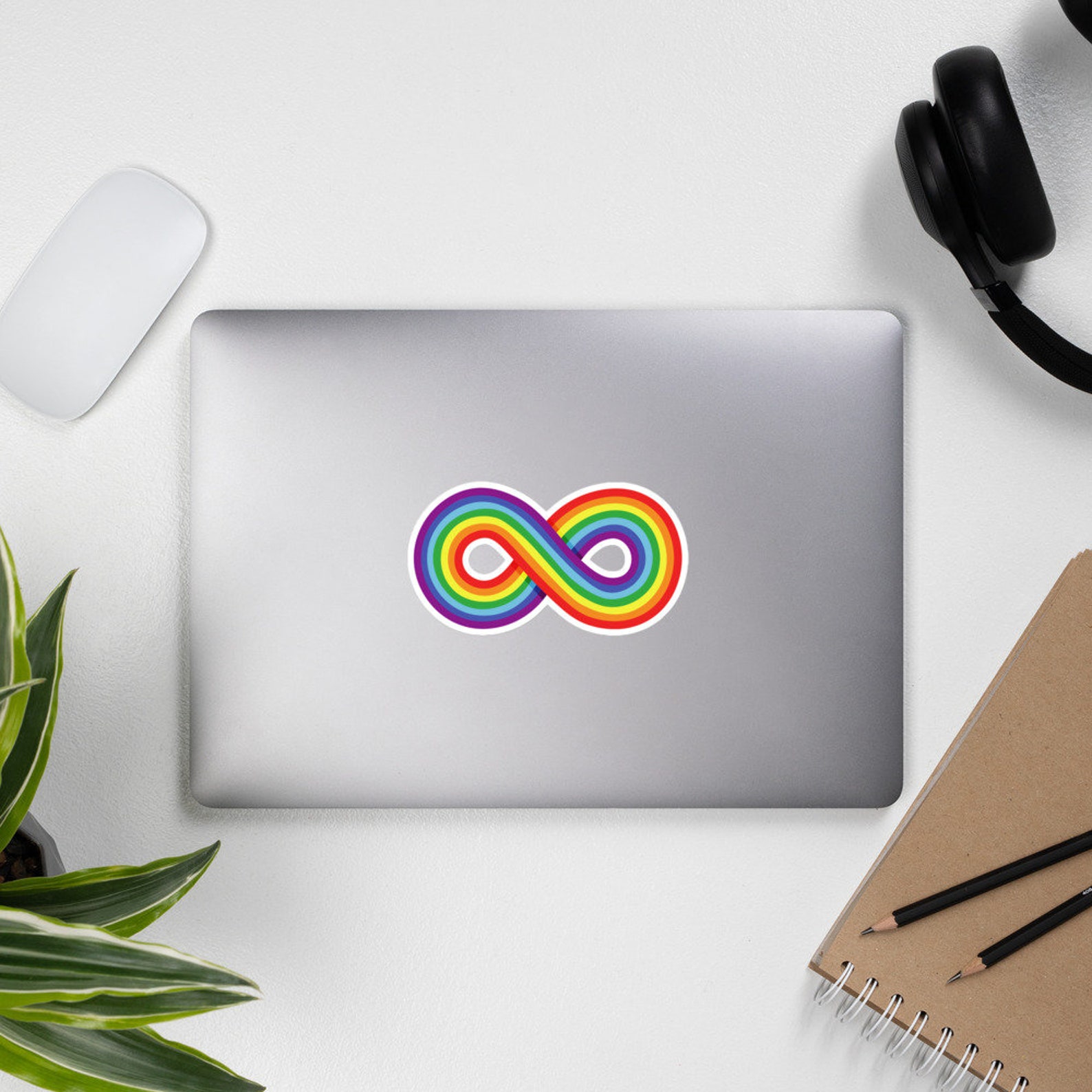 LARGE Rainbow Infinity Sticker, Rainbow Infinity Symbol, Autism Sticker ...