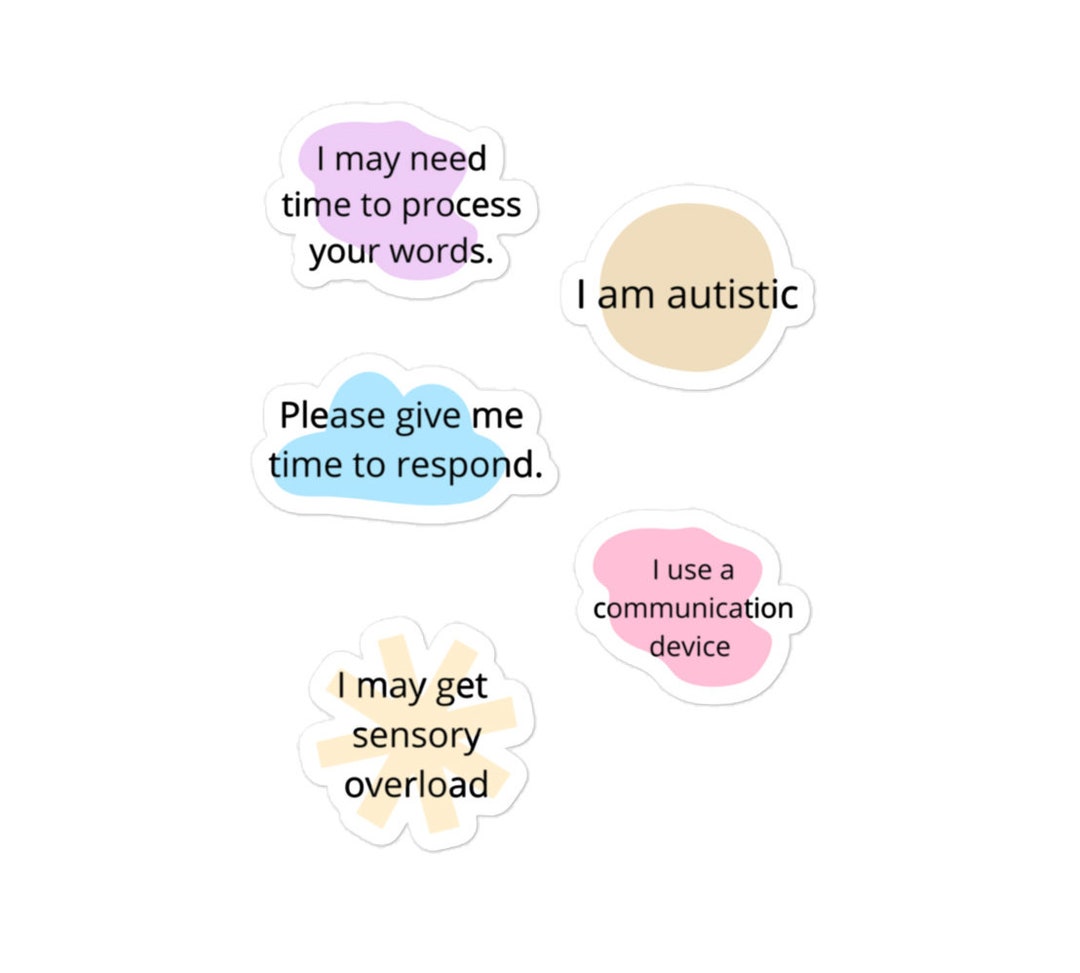 Autism Stickers, Neurodivergent Stickers, I Am Autistic Sticker ...