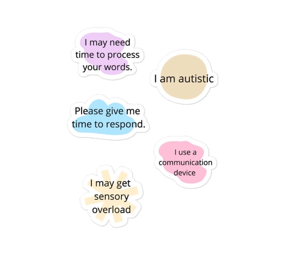 Autism Stickers Neurodivergent Stickers I Am Autistic - Etsy