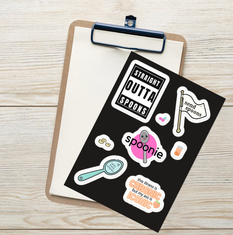 Spoonie Sticker Spoon Theory Sticker Spoonie Gift - Etsy