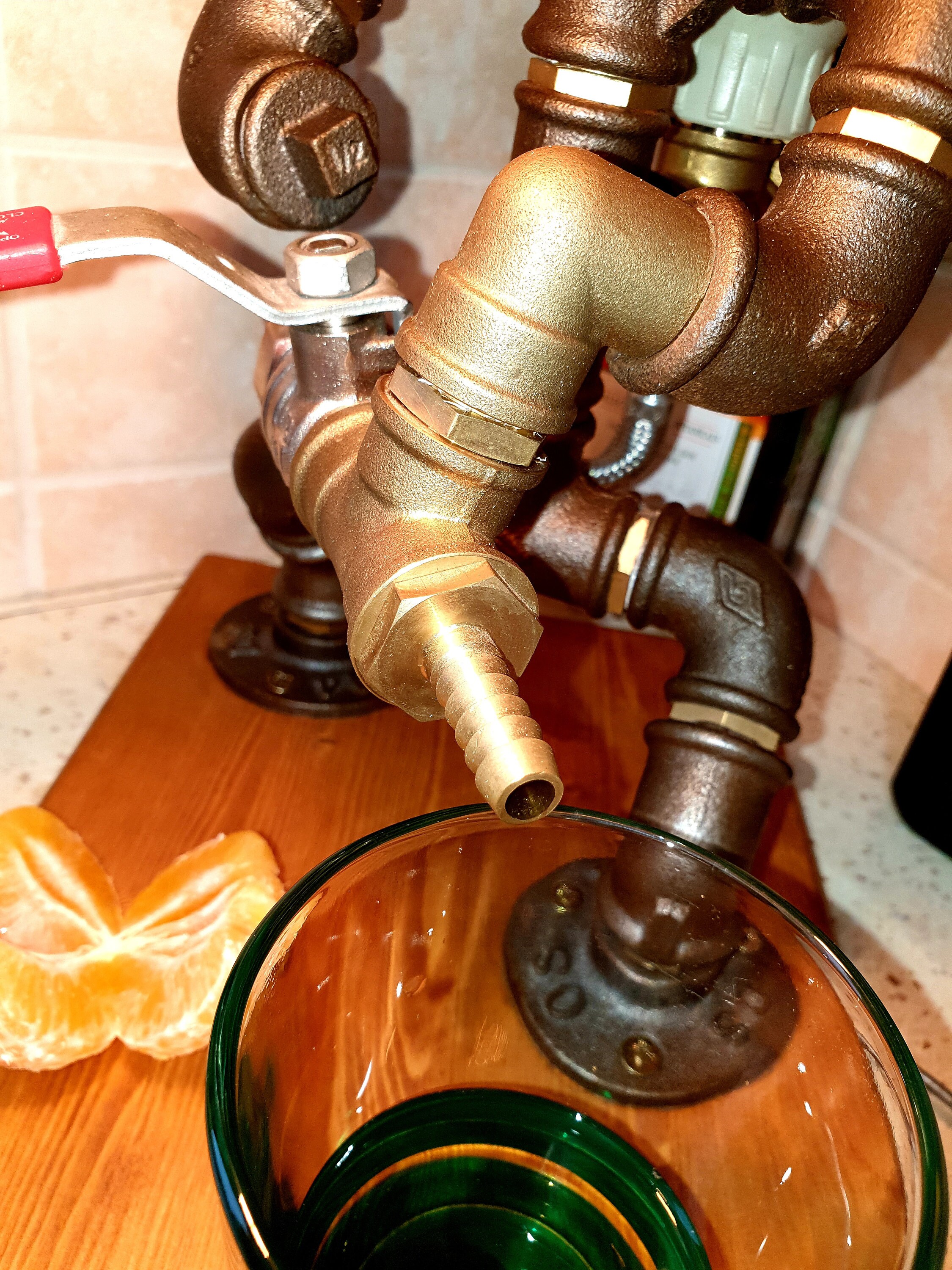 Firefighter Alcohol Liquor Whisky Dispenser, Gift for Him, Steampunk ...