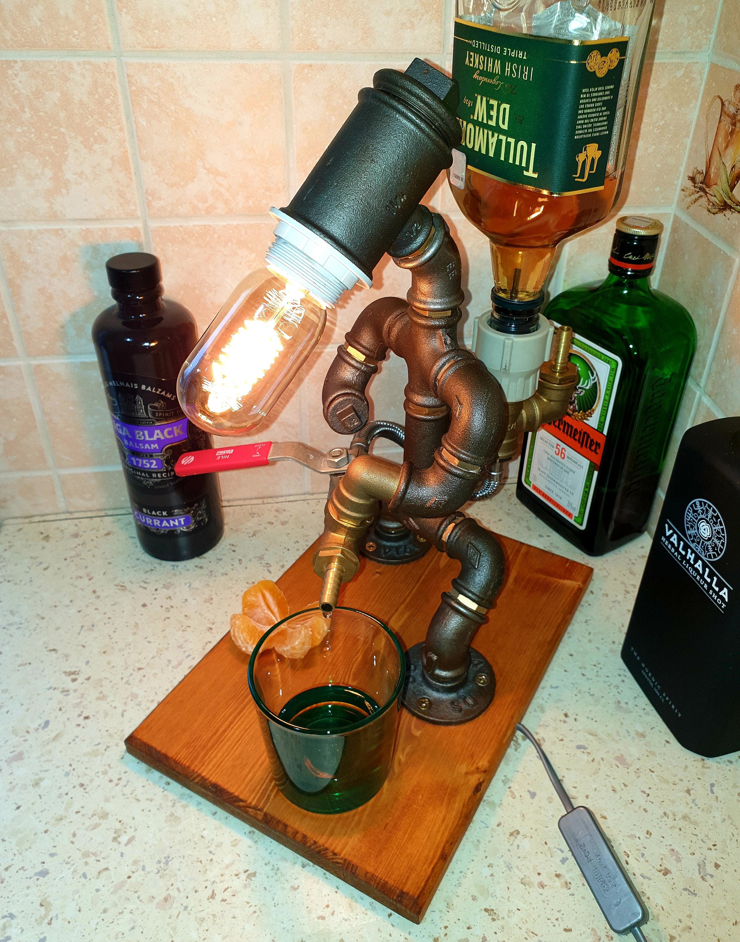 Firefighter Alcohol Liquor Whisky Dispenser, Gift for Him, Steampunk ...